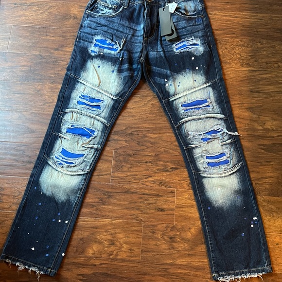 arketype | Jeans | Arketype Distressed Denim Blue Jeans Size 38 X 34 | Poshmark